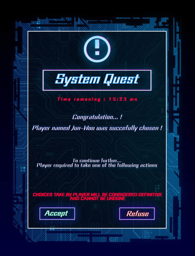 ArtStation - GUI | Solo leveling style ideas