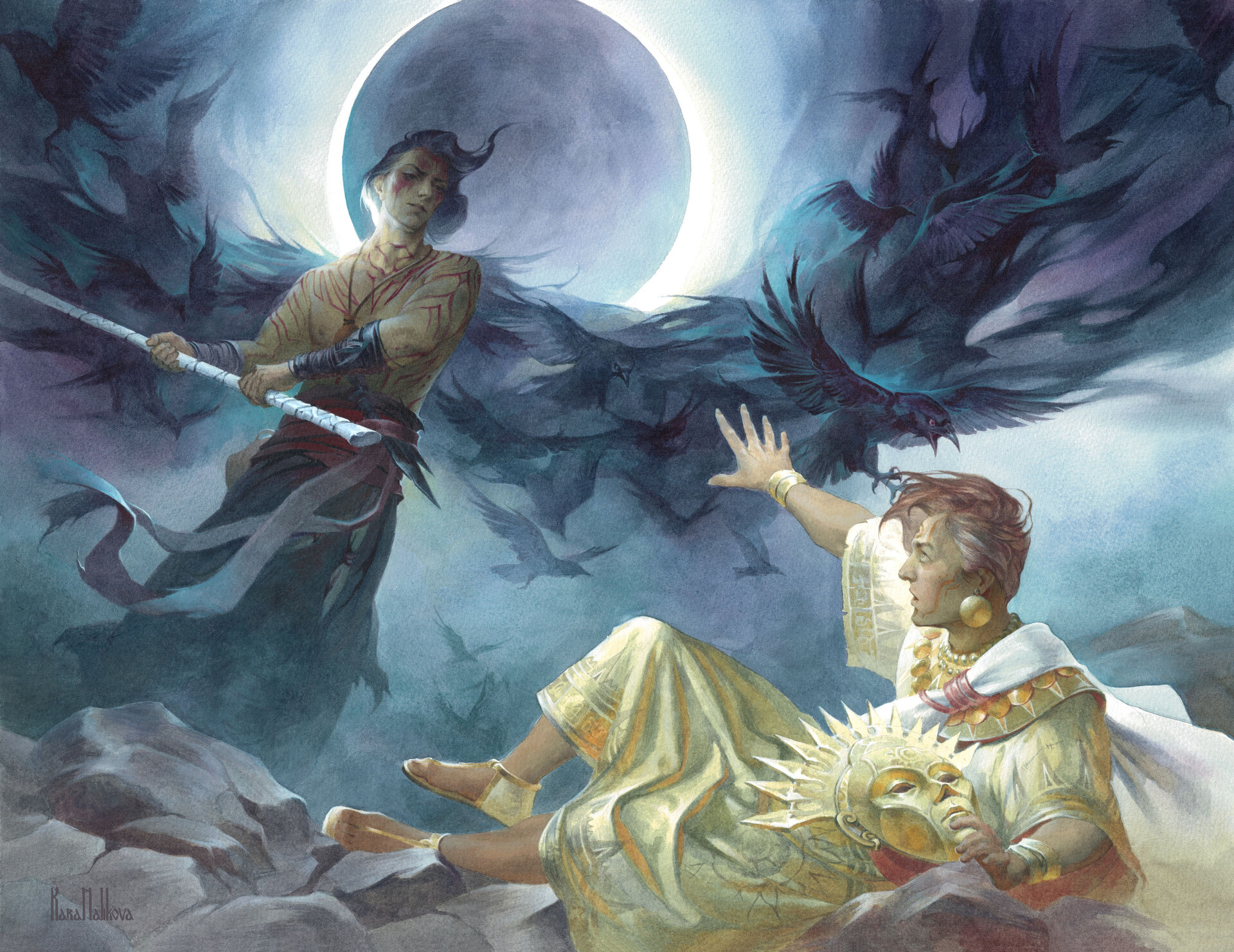 ArtStation - Back endpaper for "Black Sun"