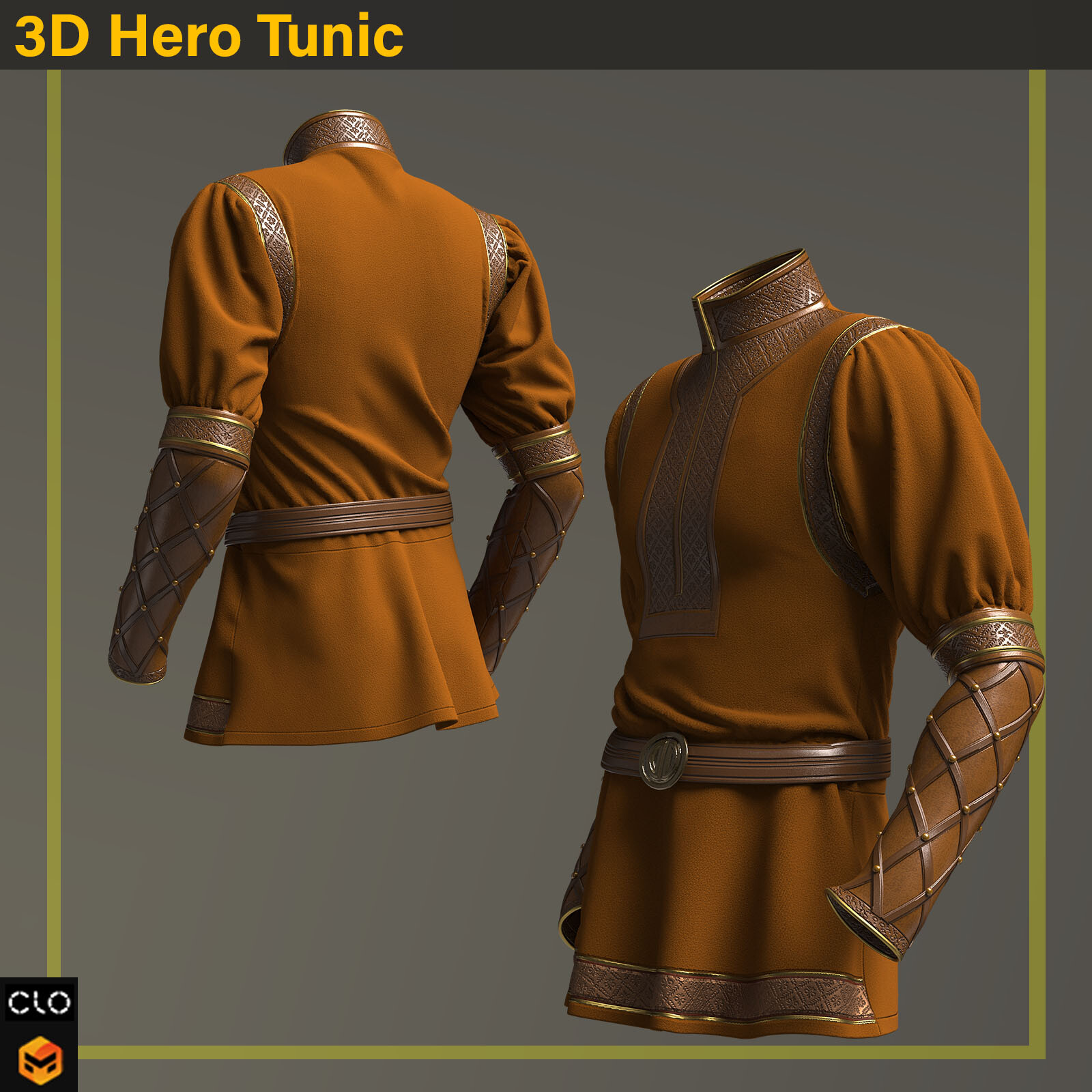ArtStation - 3D Realistic Hero Tunic