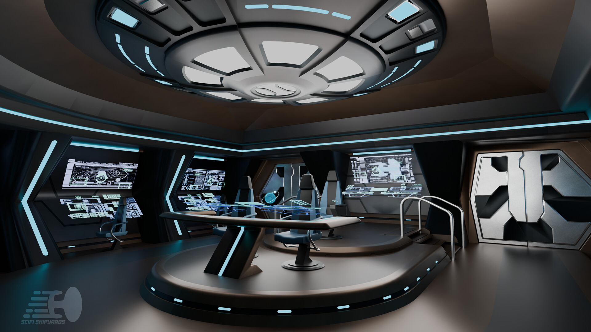 ArtStation - Star Trek: Final Frontier animated series Enterprise bridge redesign