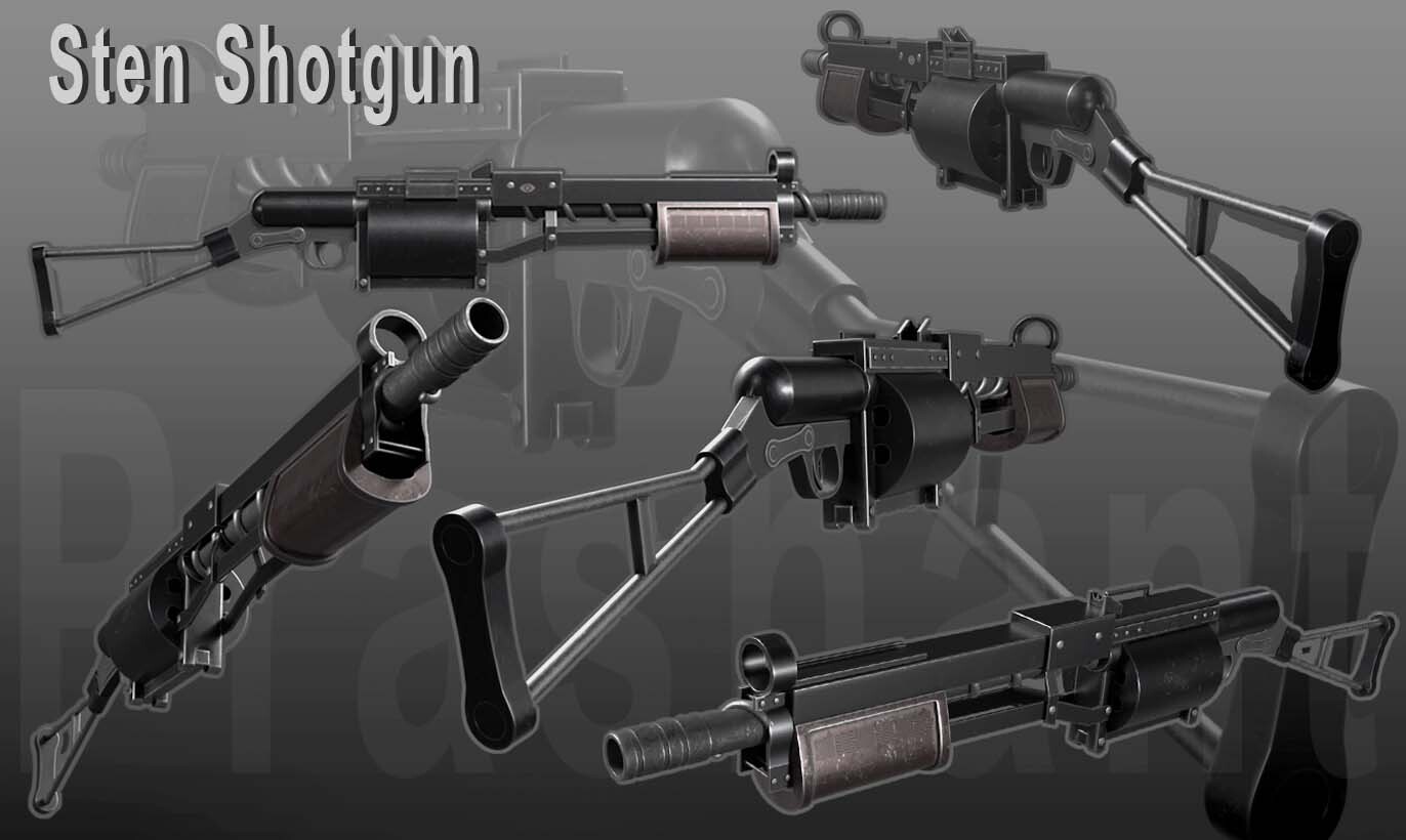 ArtStation - Sten Shotgun