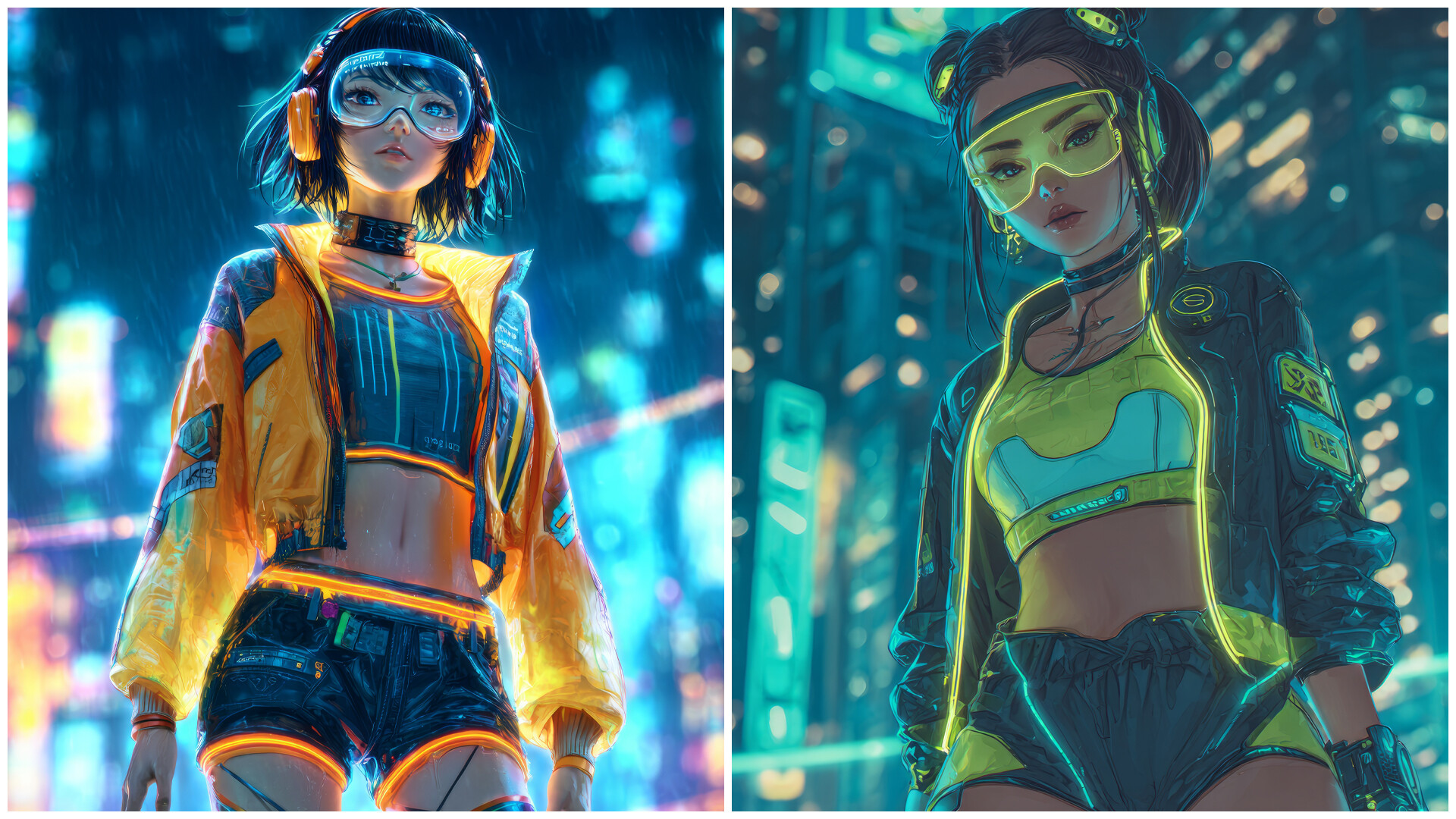 Isabelle ¥¥ - 400 NEON SLICE – CYBERPUNK ANIME HEROINE