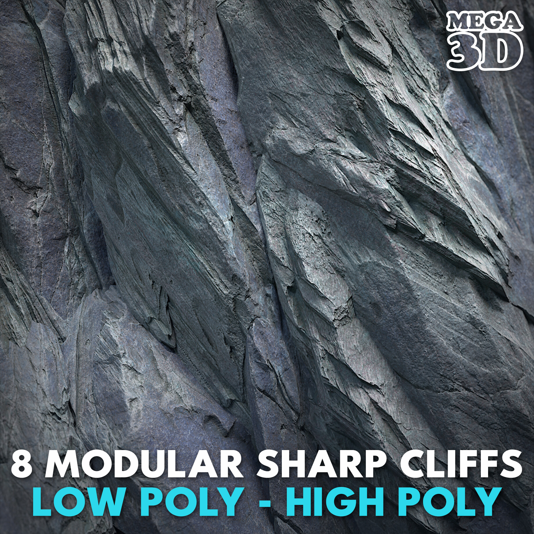 ArtStation - 8 Modular Sharp Cliffs - 250706