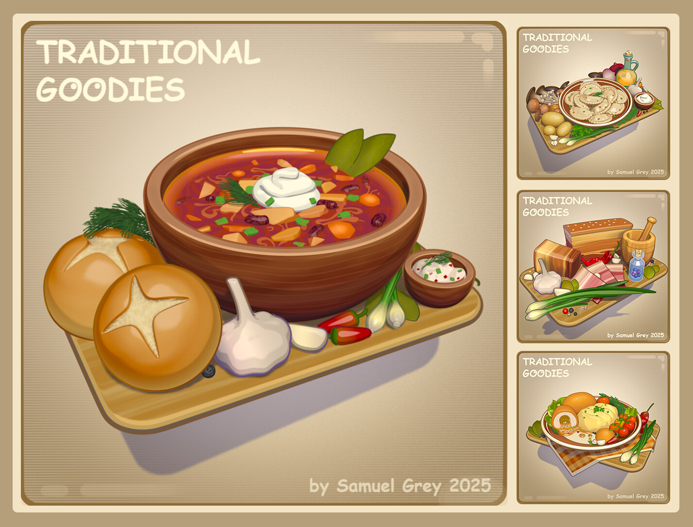 Samuel Grey - Traditional Goodies – Stylized Food Project