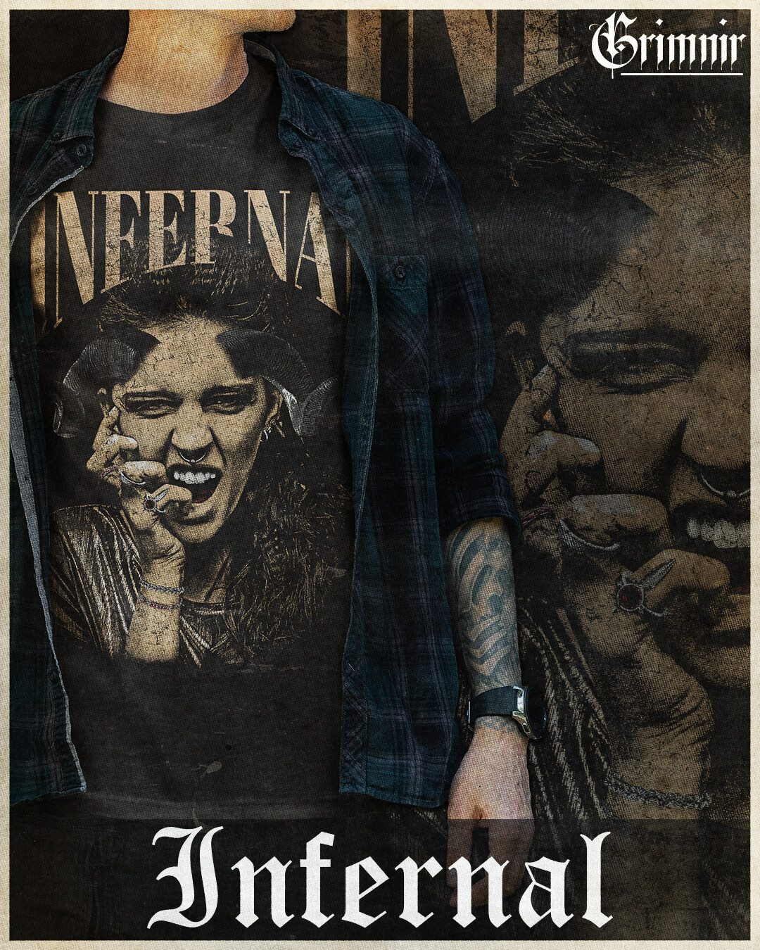 ArtStation - Infernal - Occult Streetwear Design