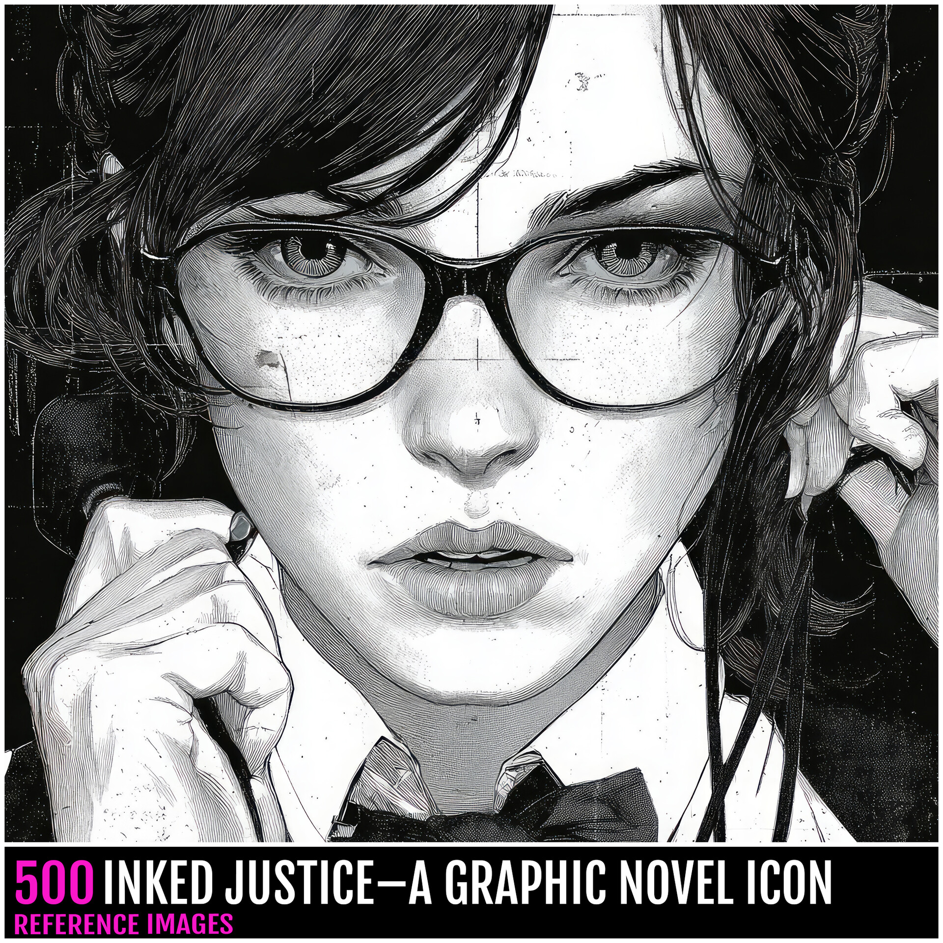 ArtStation - 500 INKED JUSTICE – A GRAPHIC NOVEL ICON