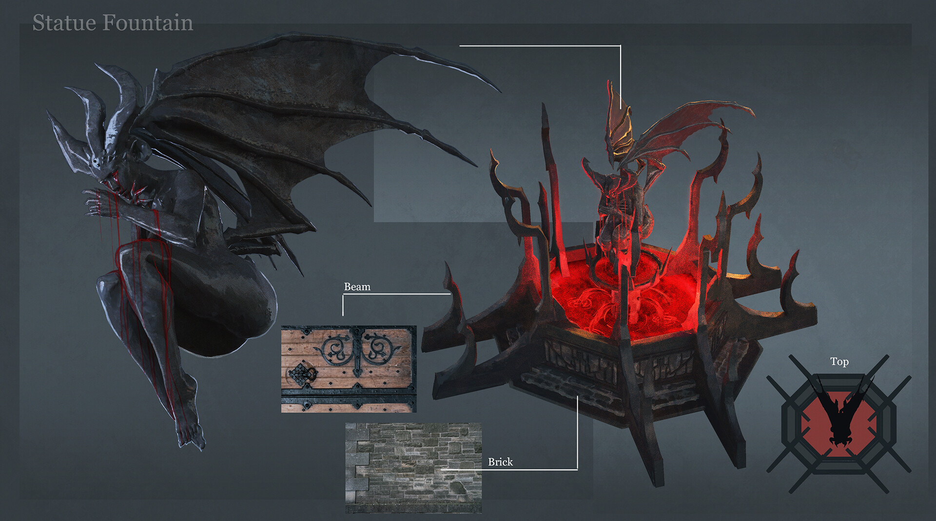 Mingho Tong - Dark Elf Chapel Interior Concept