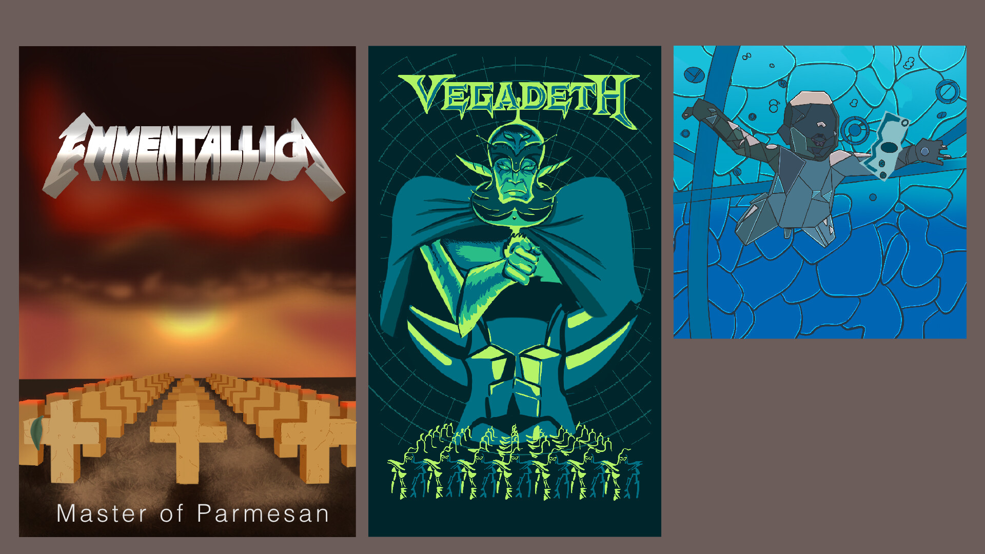ArtStation - Unreleased project - PROPS : Posters & Stained glass
