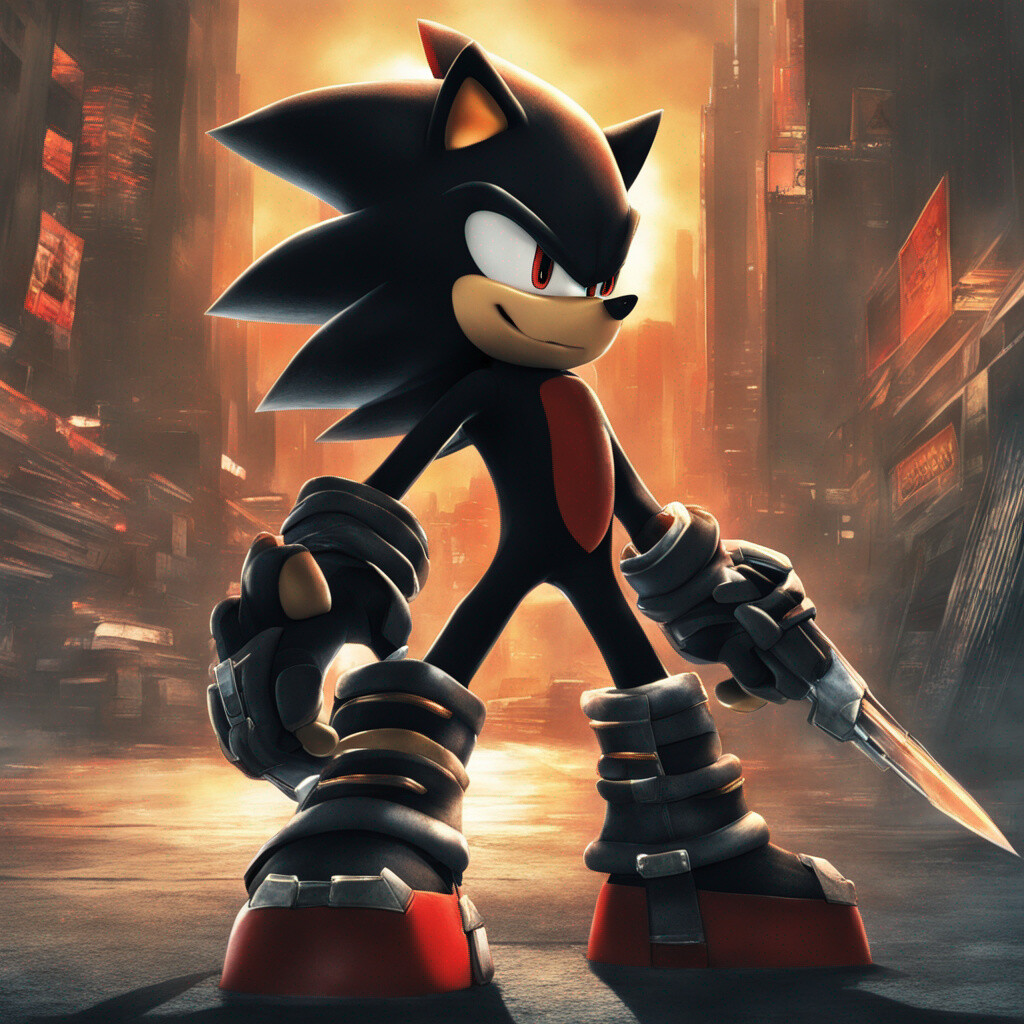 ArtStation - SSBU x Sonic 3 - Shadow the Hedgehog in Tokyo