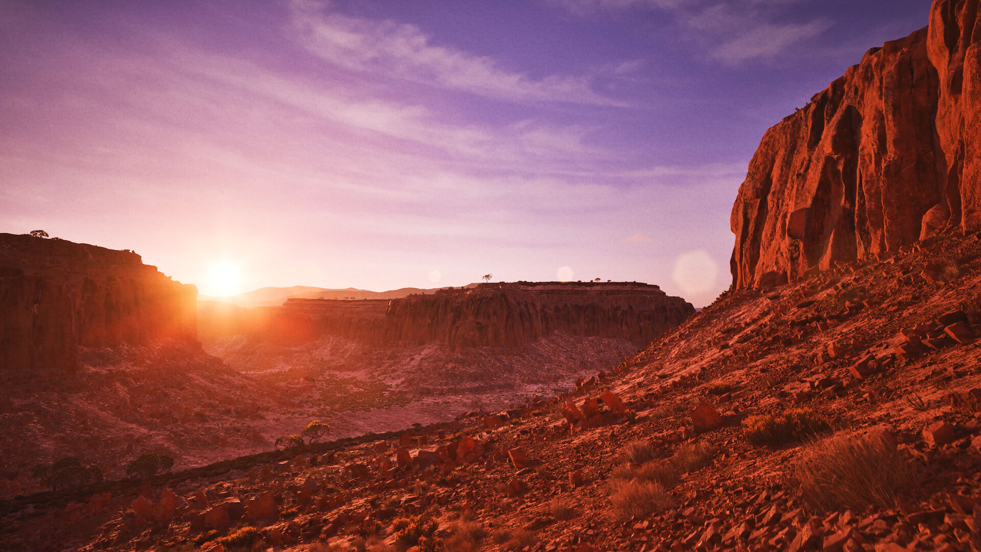 Pasquale Scionti - Canyon Desert Sunset Unreal Engine 5.6 Lumen Nanite