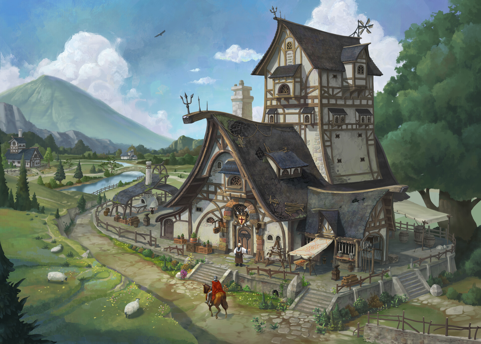 ArtStation - Blacksmith House