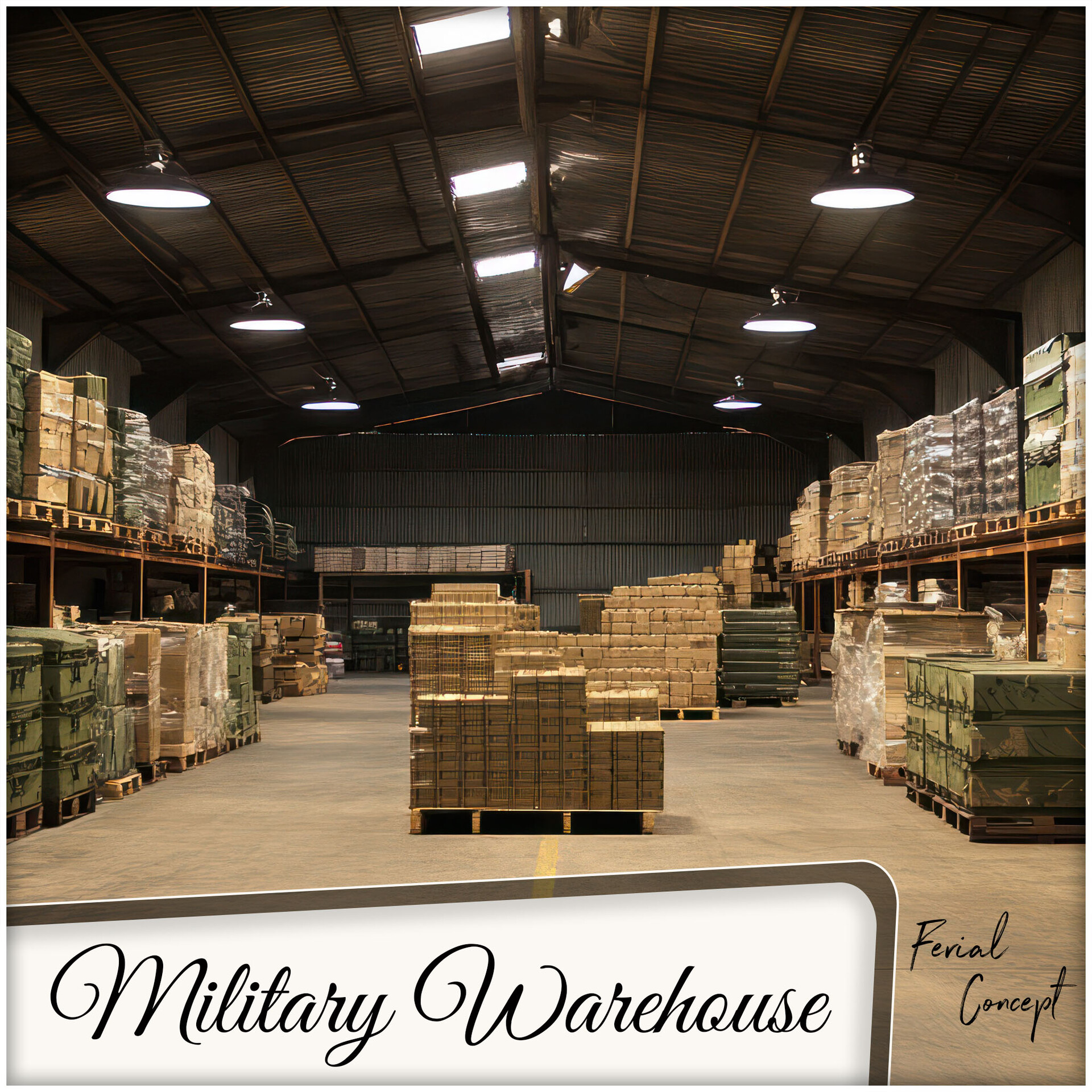ArtStation - 🔹260 Military Warehouse - Environment Concept Reference ...