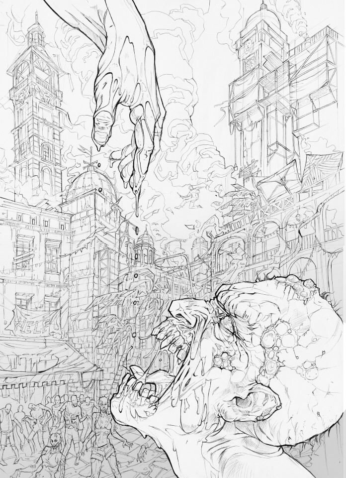 ArtStation - Zombie apocalypse - poster design