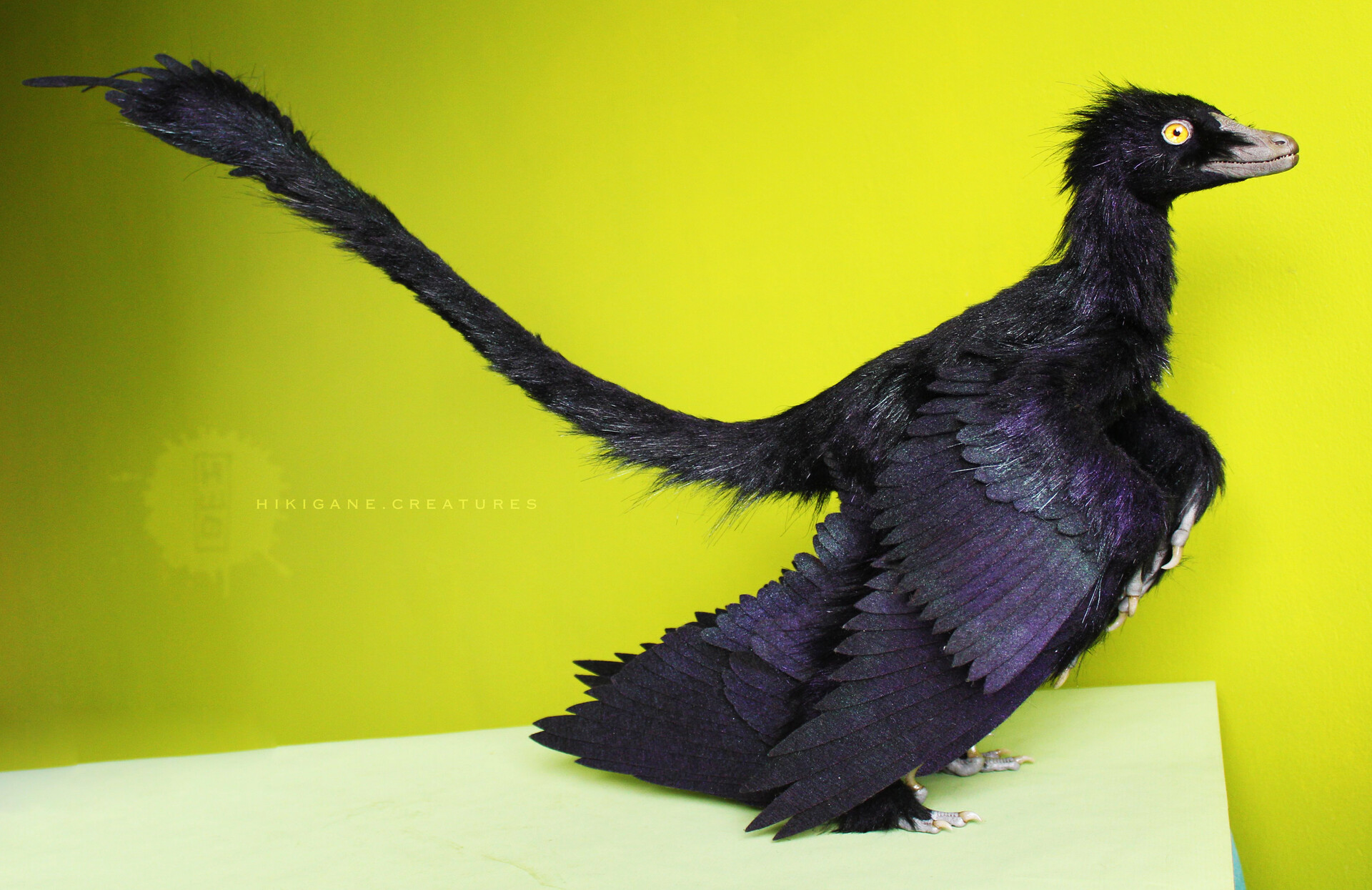 Boglarka Zilahi (hikigane.creatures) - Microraptor life sized poseable ...