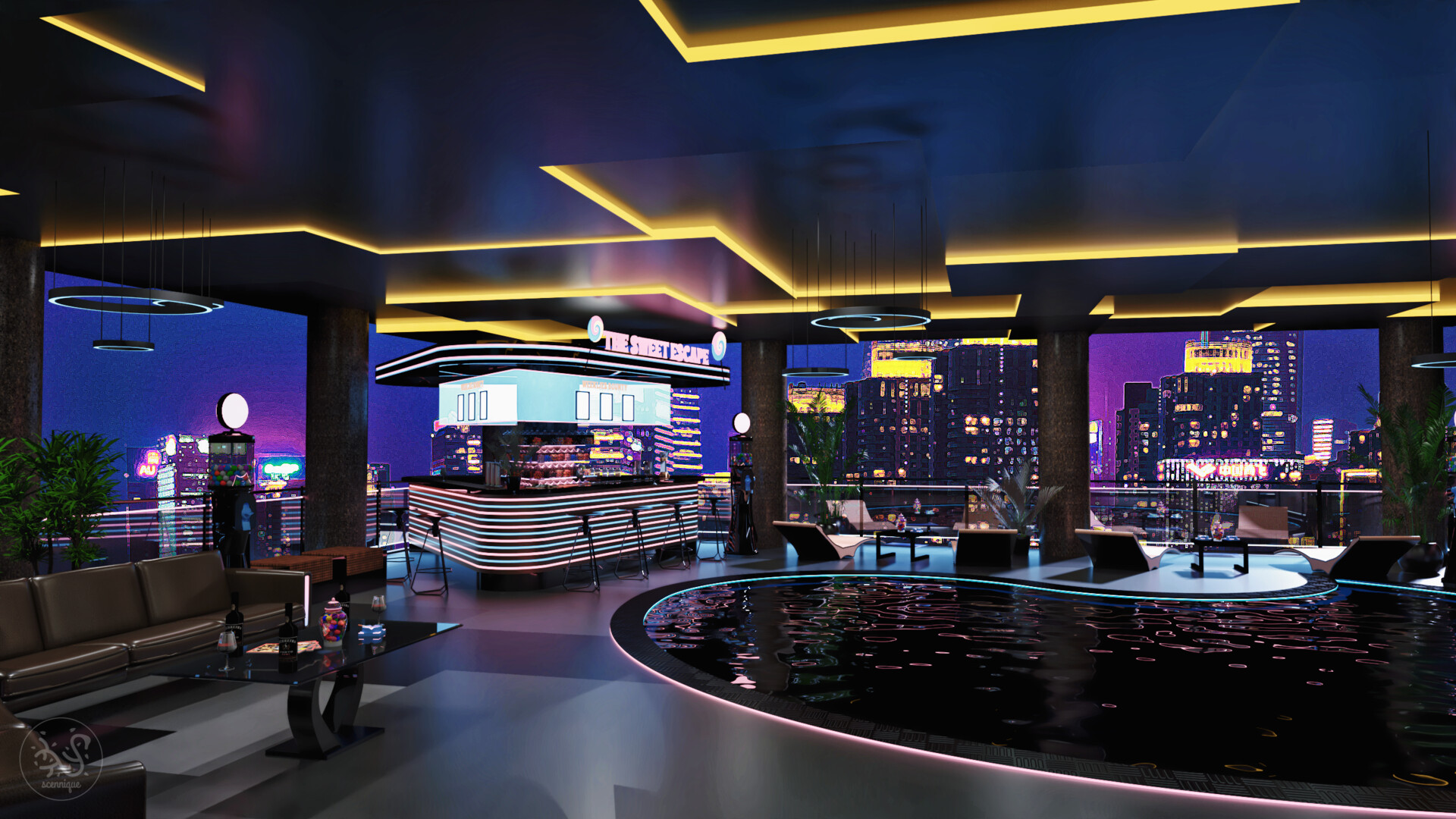 ArtStation - Sweets Cyberpunk Longue