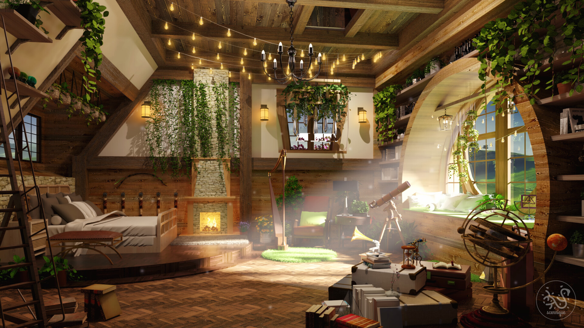 ArtStation - Maree fantasy Cabin