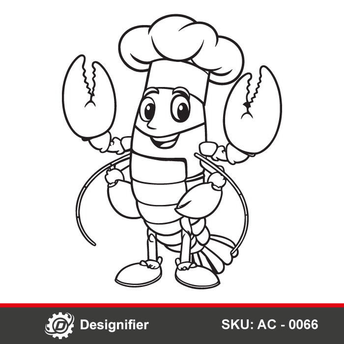 ArtStation - Lobster Wall Art DXF AC0066