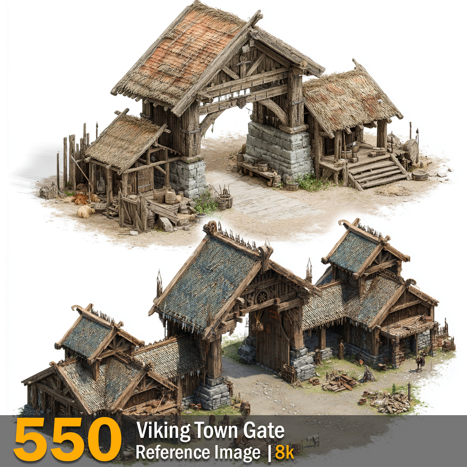 ArtStation - Viking Town Gate | Reference Images | 8K