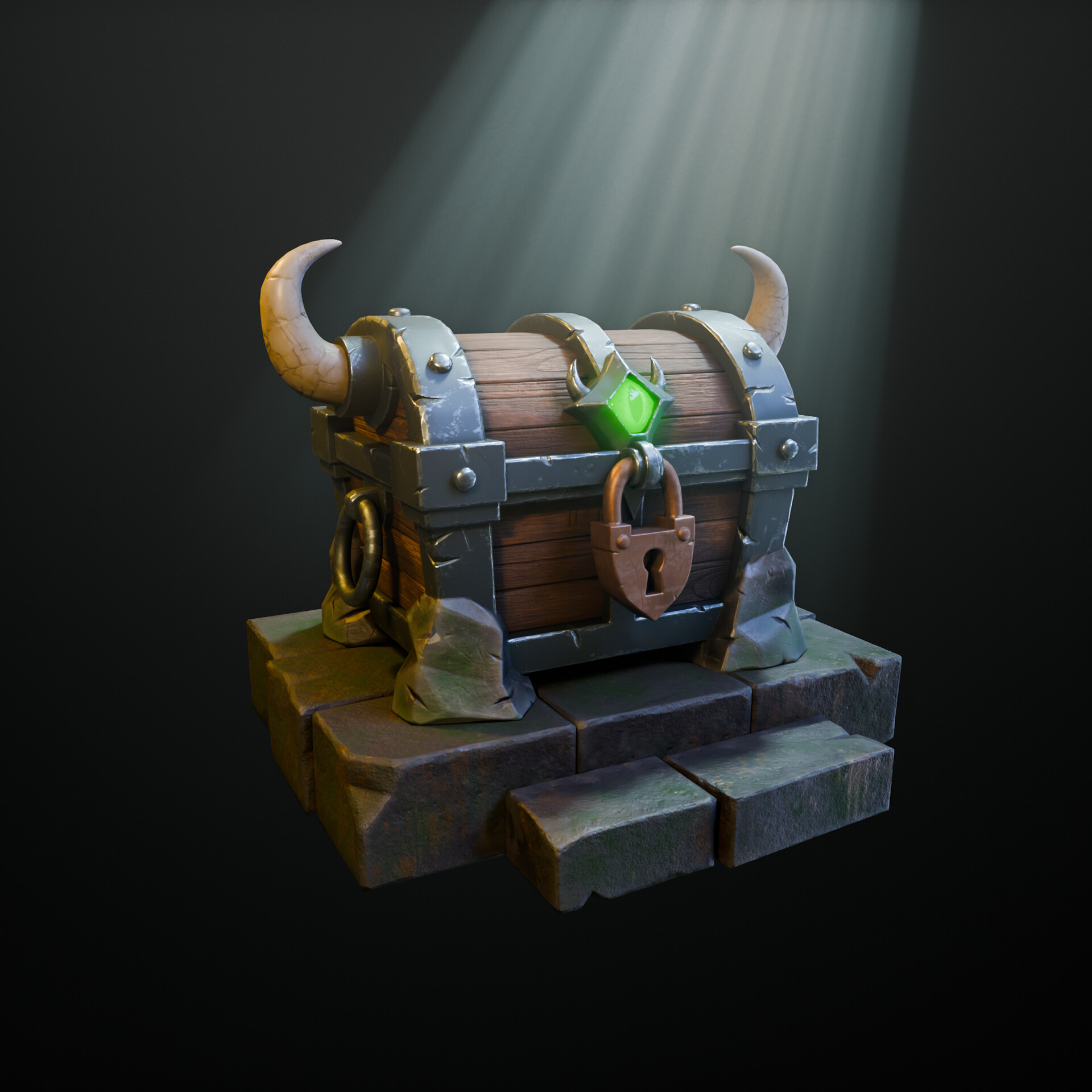 ArtStation - Goblin Treasure Chest - Stylized Game Ready Prop