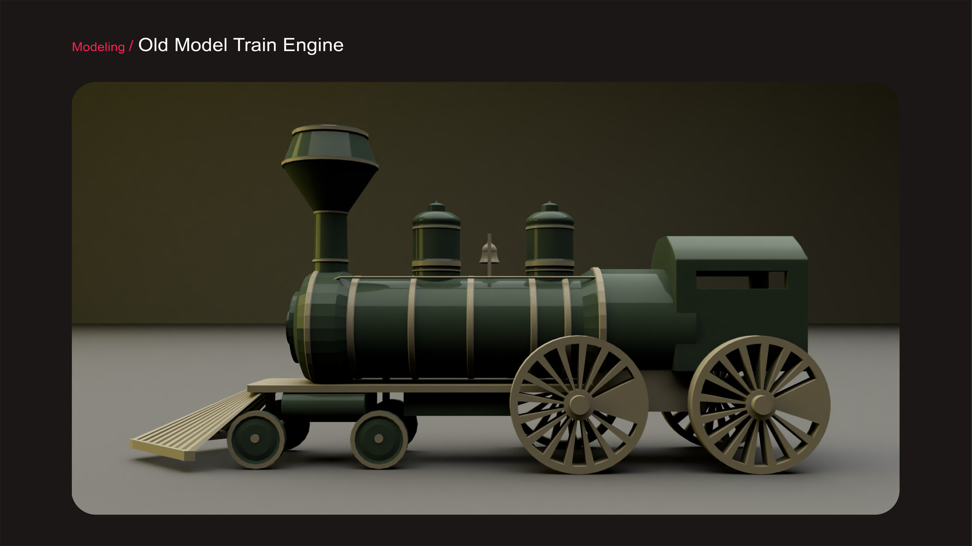 ArtStation - Old Model Train Engine