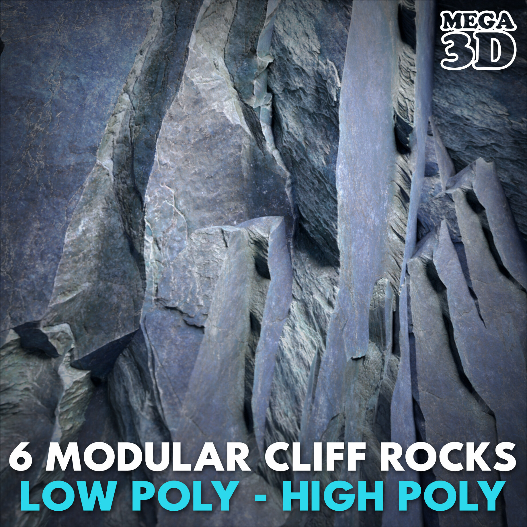ArtStation - 6 Modular Sharp Cliffs - 250712