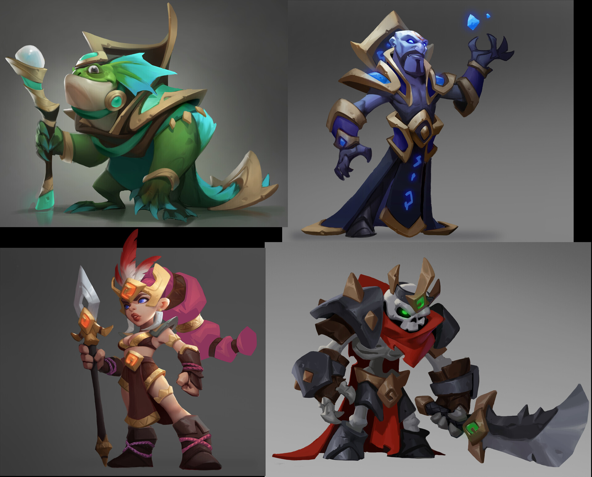 ArtStation - 2D Character Concepts - Beasts and Mages