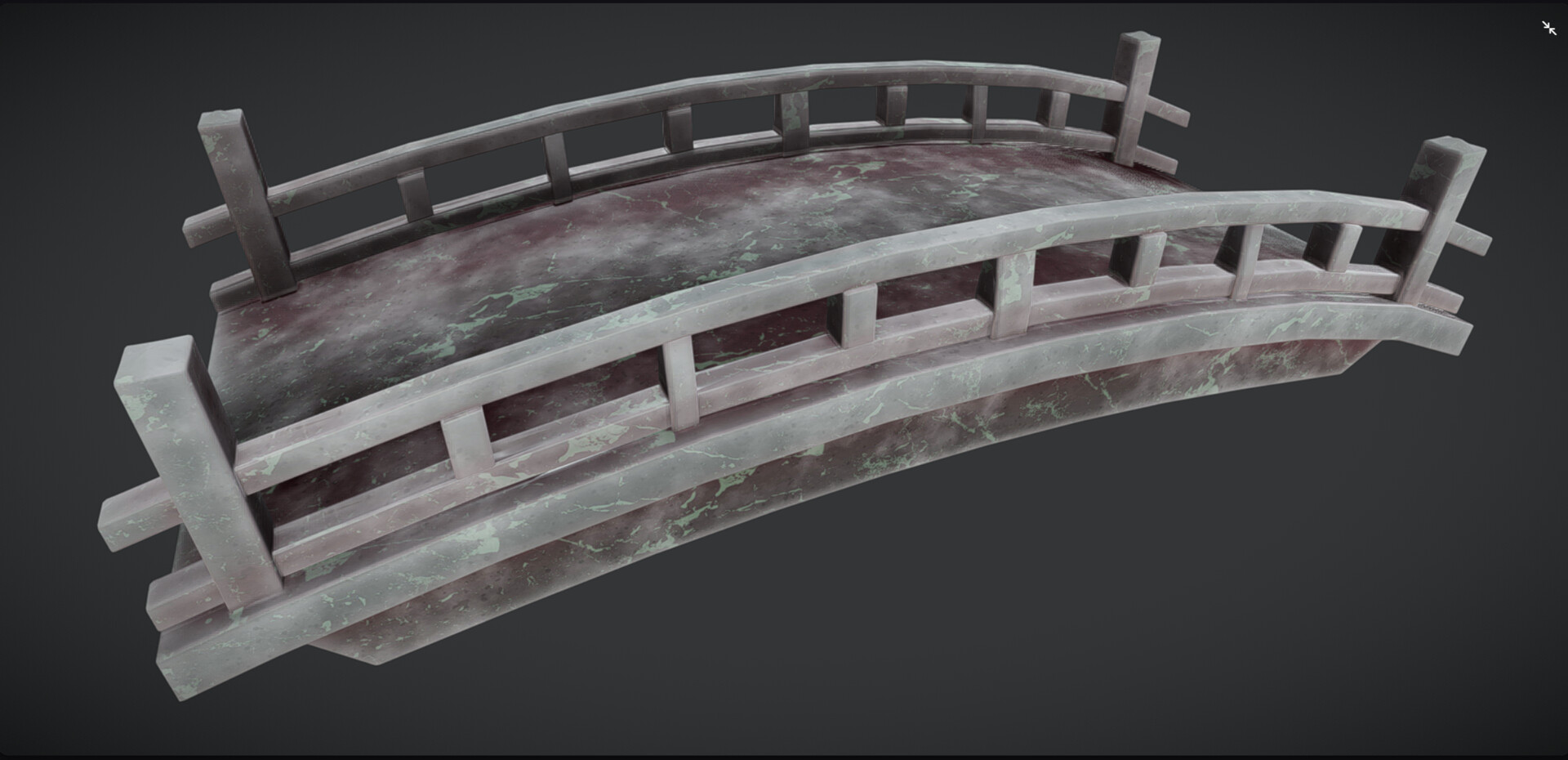ArtStation - Old Japanese Stone bridge
