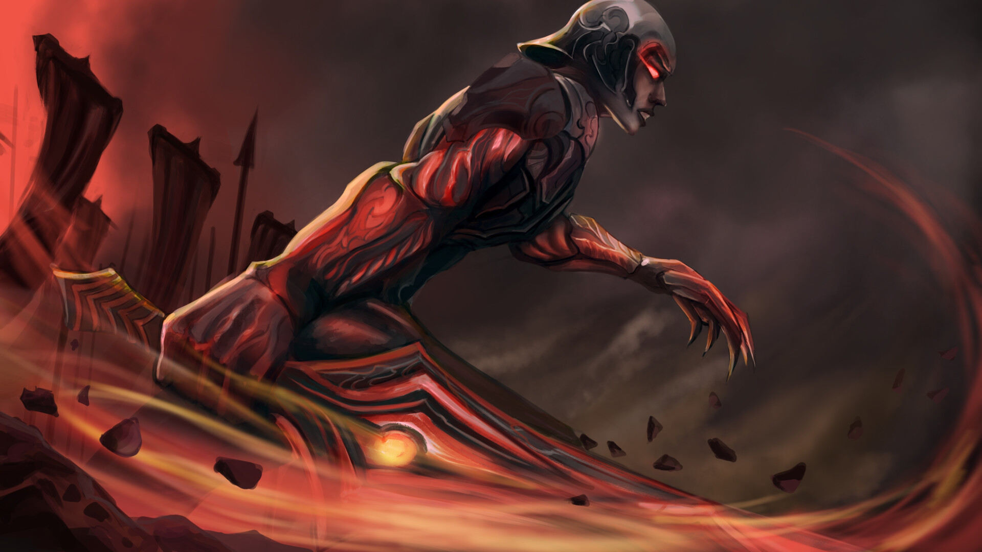 ArtStation - Red Spirit - Illustration