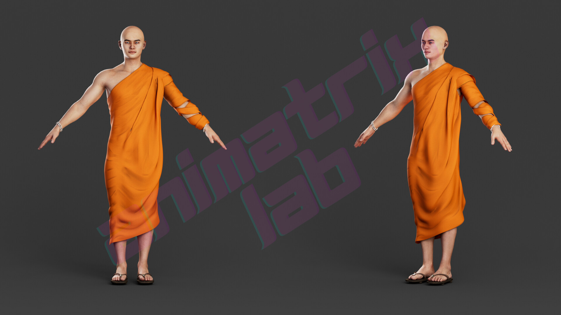 ArtStation - 3D Monk Character