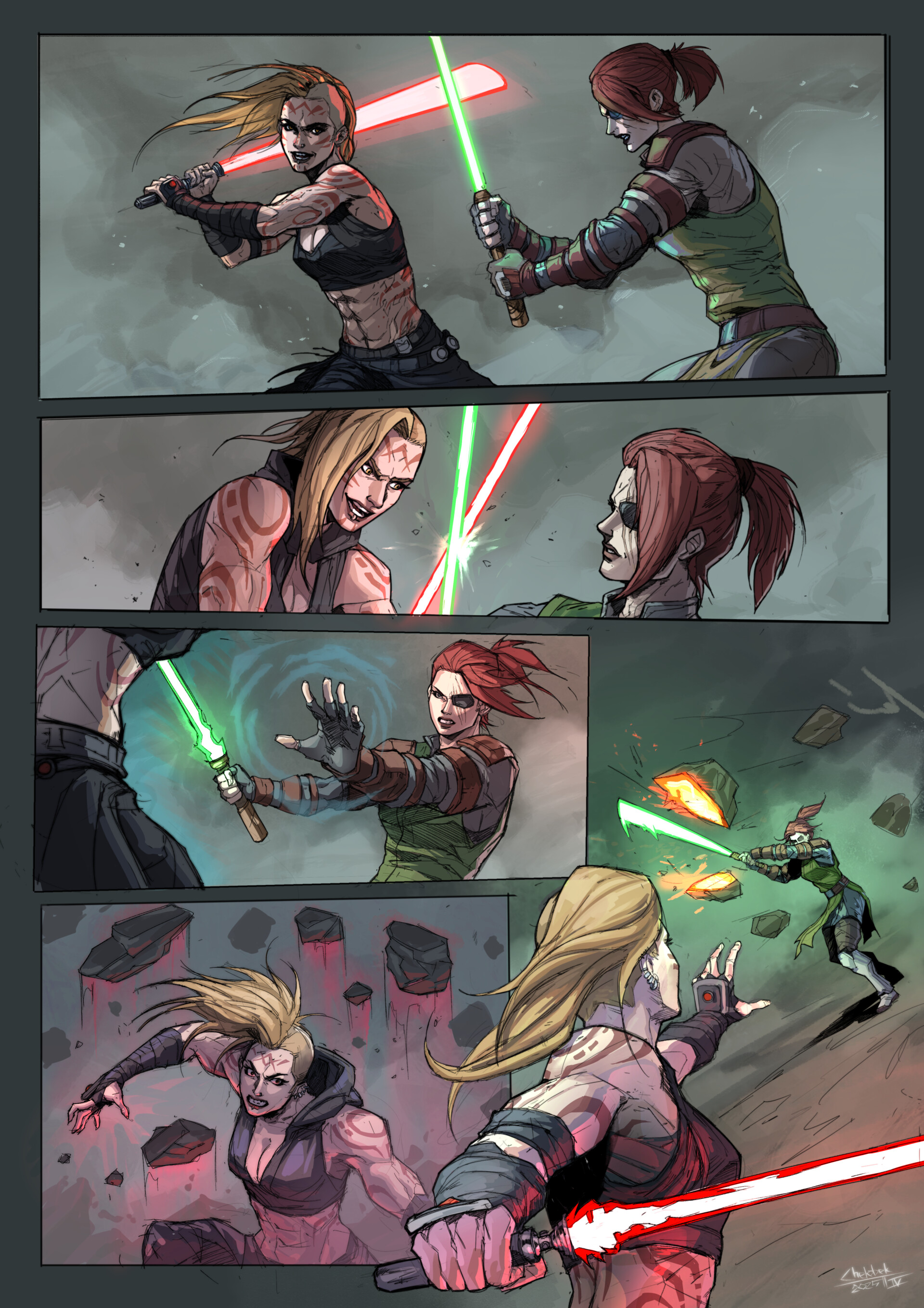 ArtStation - Duel of Apprentices