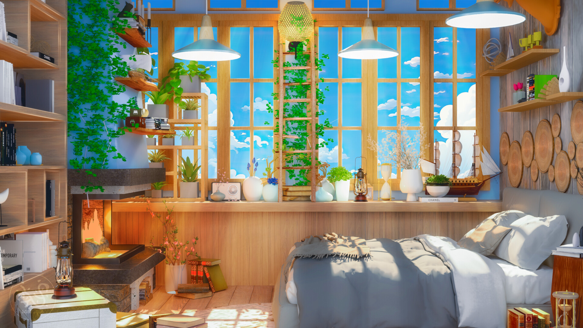 ArtStation - Cozy Bedroom~