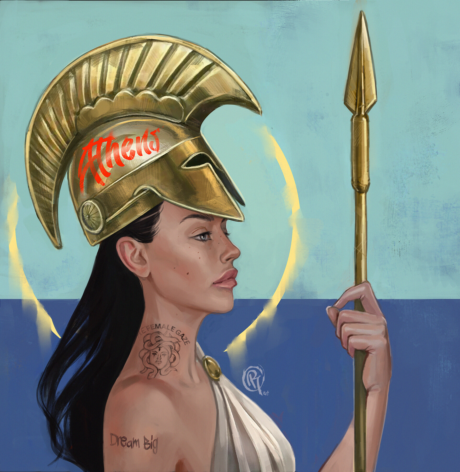 ArtStation - Self portrait as Athena