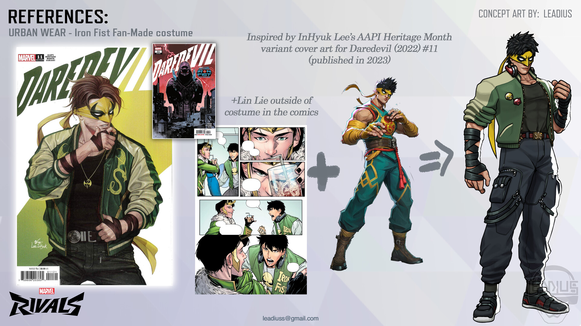 Leadius - Marvel Rivals - Iron Fist URBAN WEAR Fan-made Costume ...