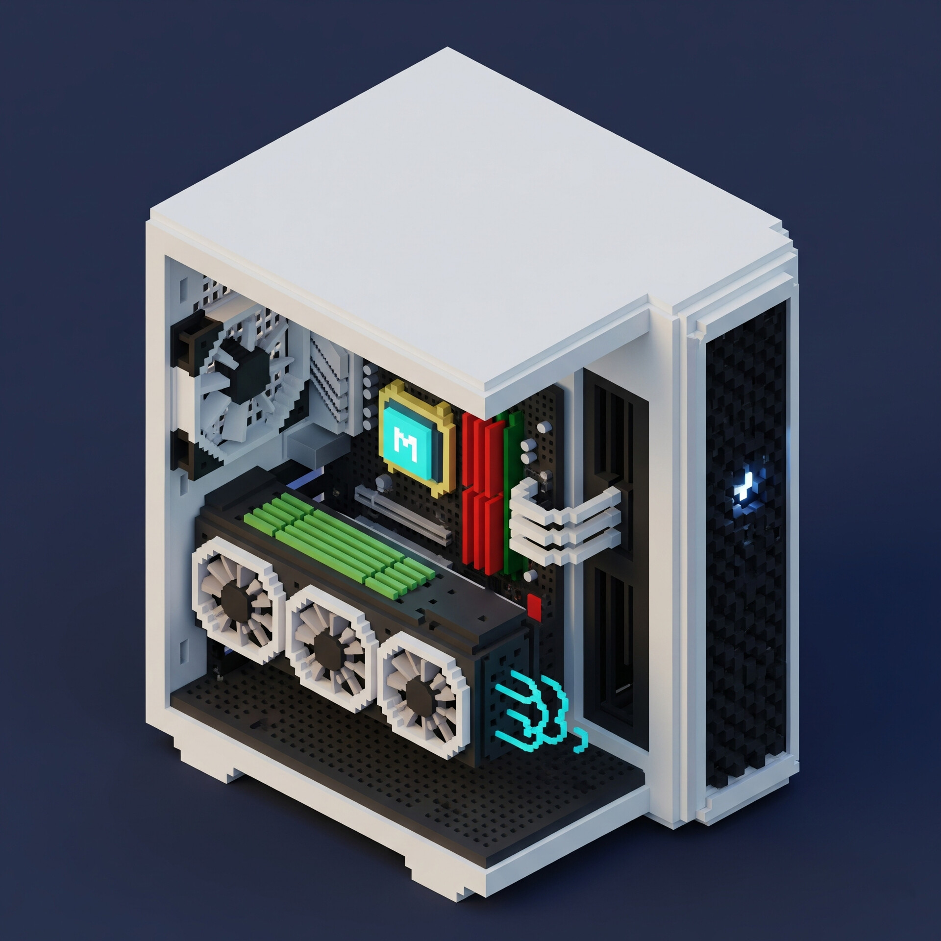 ArtStation - Cute Voxel Pc