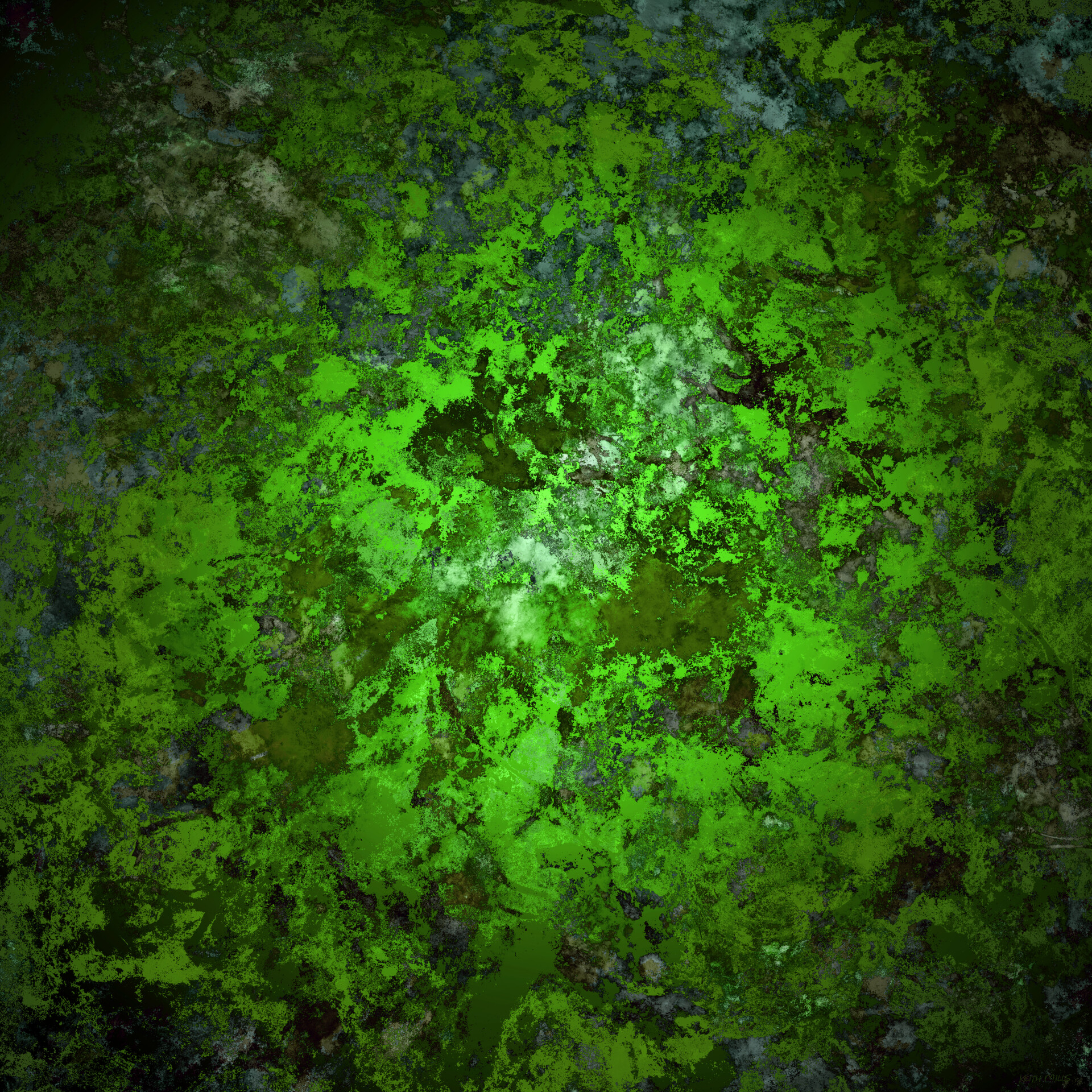 ArtStation - Spooky green leaves