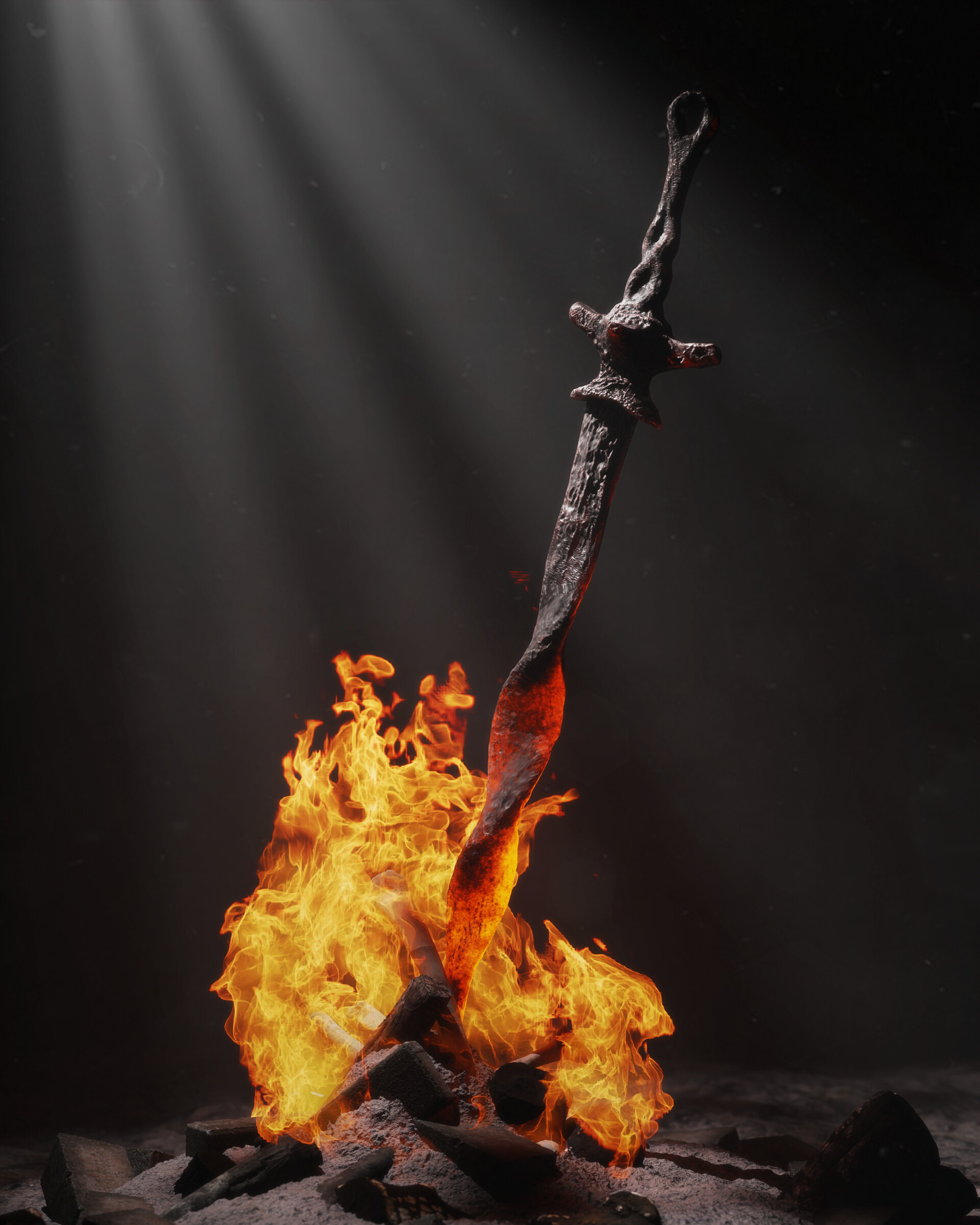 coiled sword bonfire