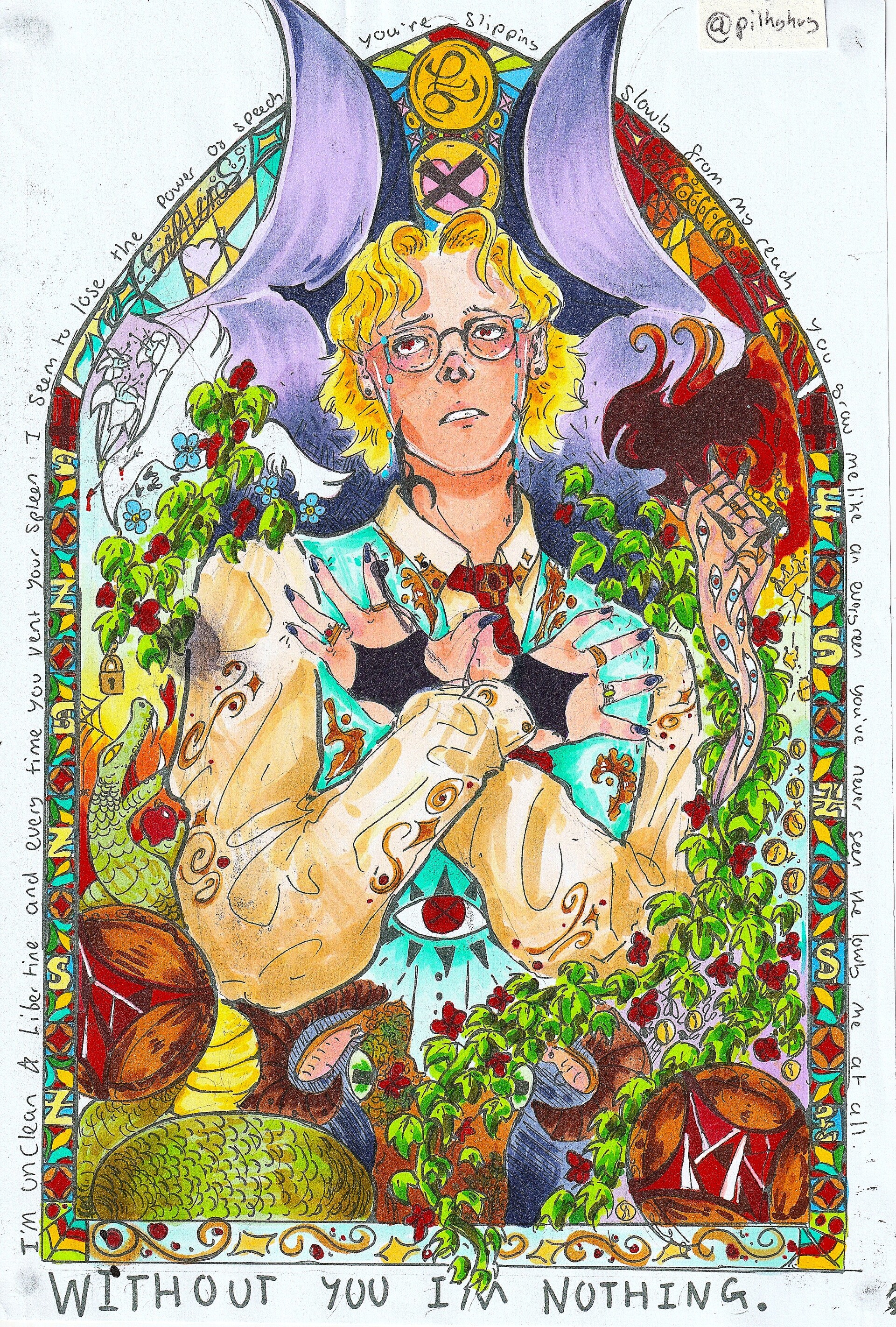 ArtStation - Stained Glass Window Drawing