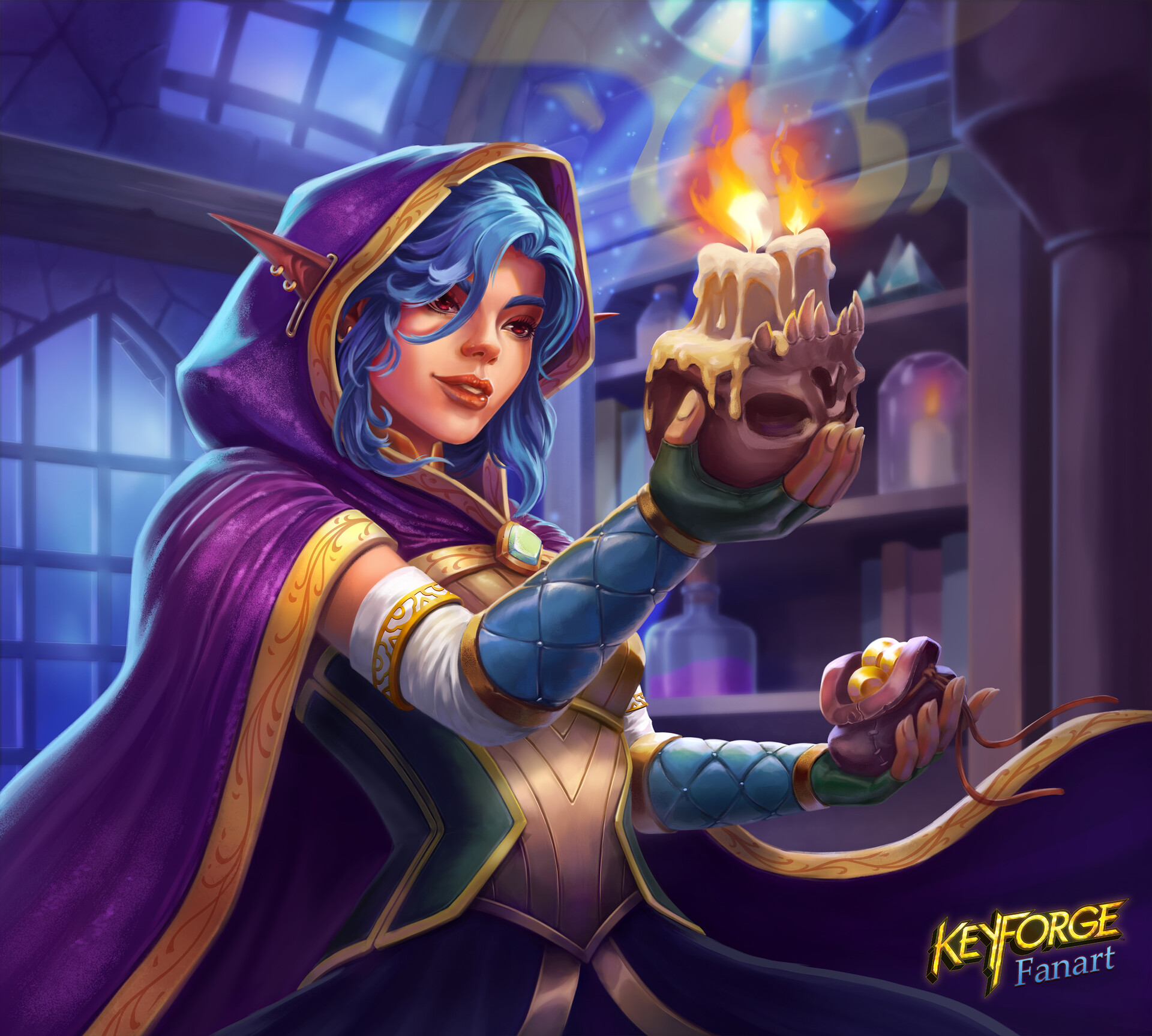 ArtStation - FanArt KeyForge - Night Elf