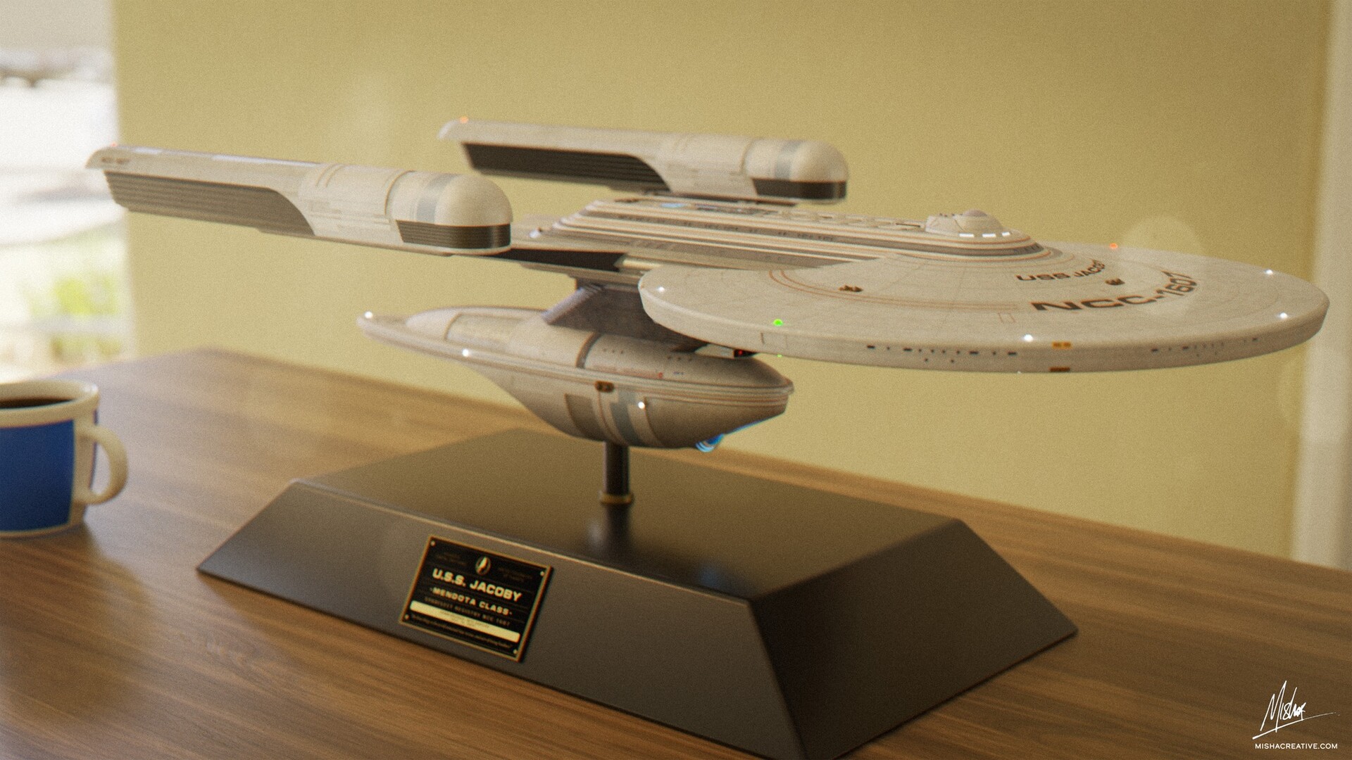 ArtStation - USS Jacoby, model display