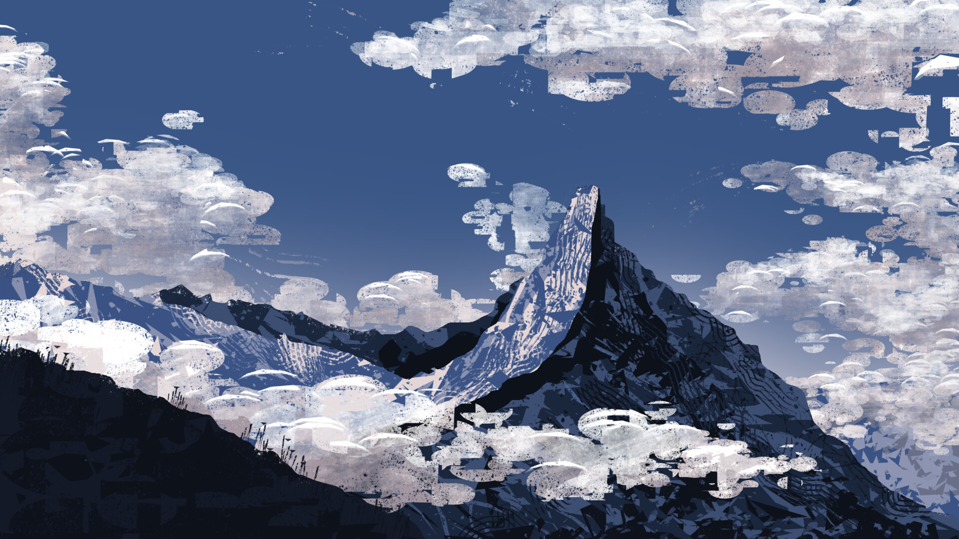 ArtStation - Mountain Study