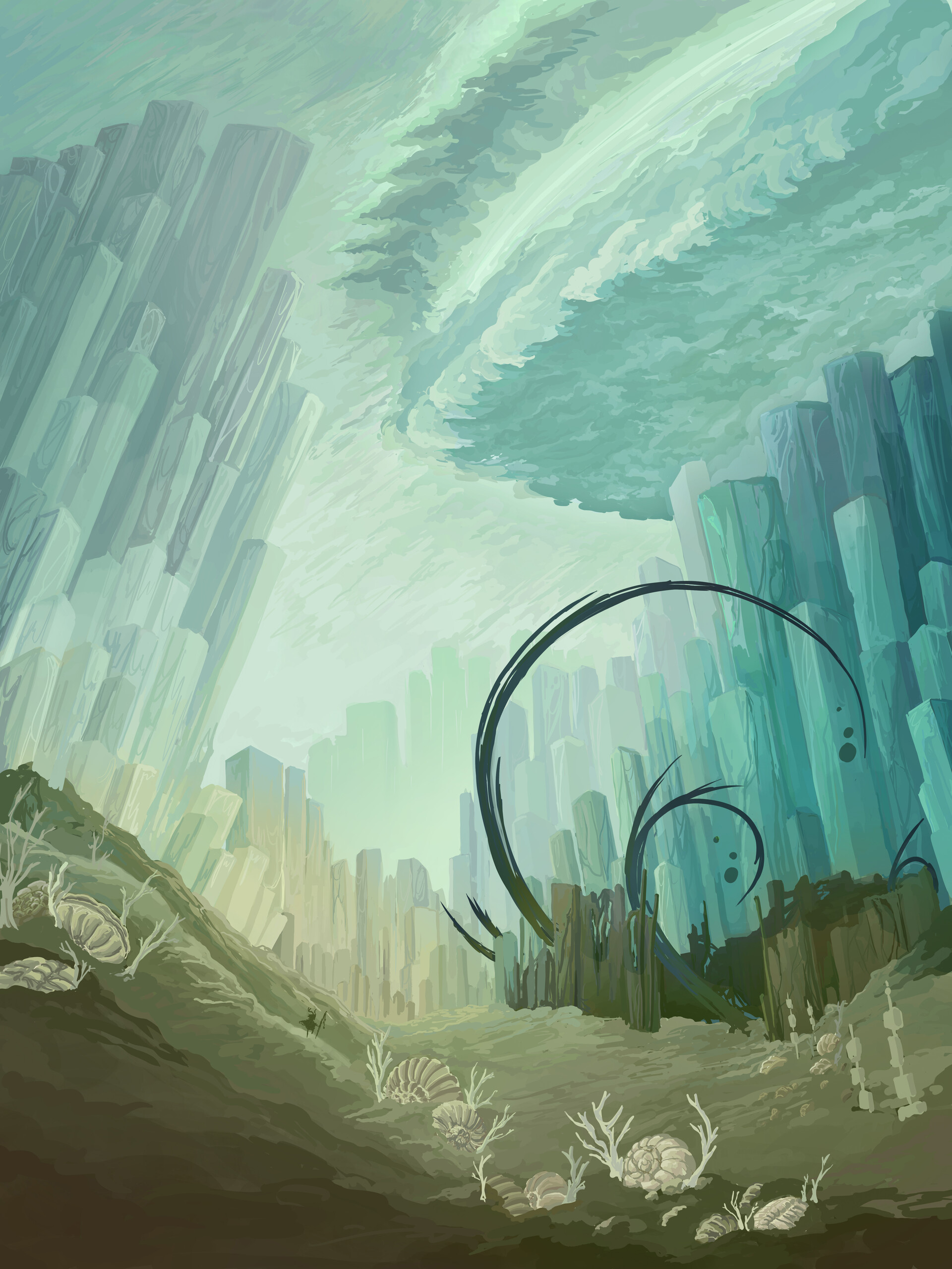 ArtStation - Fossilized Ocean