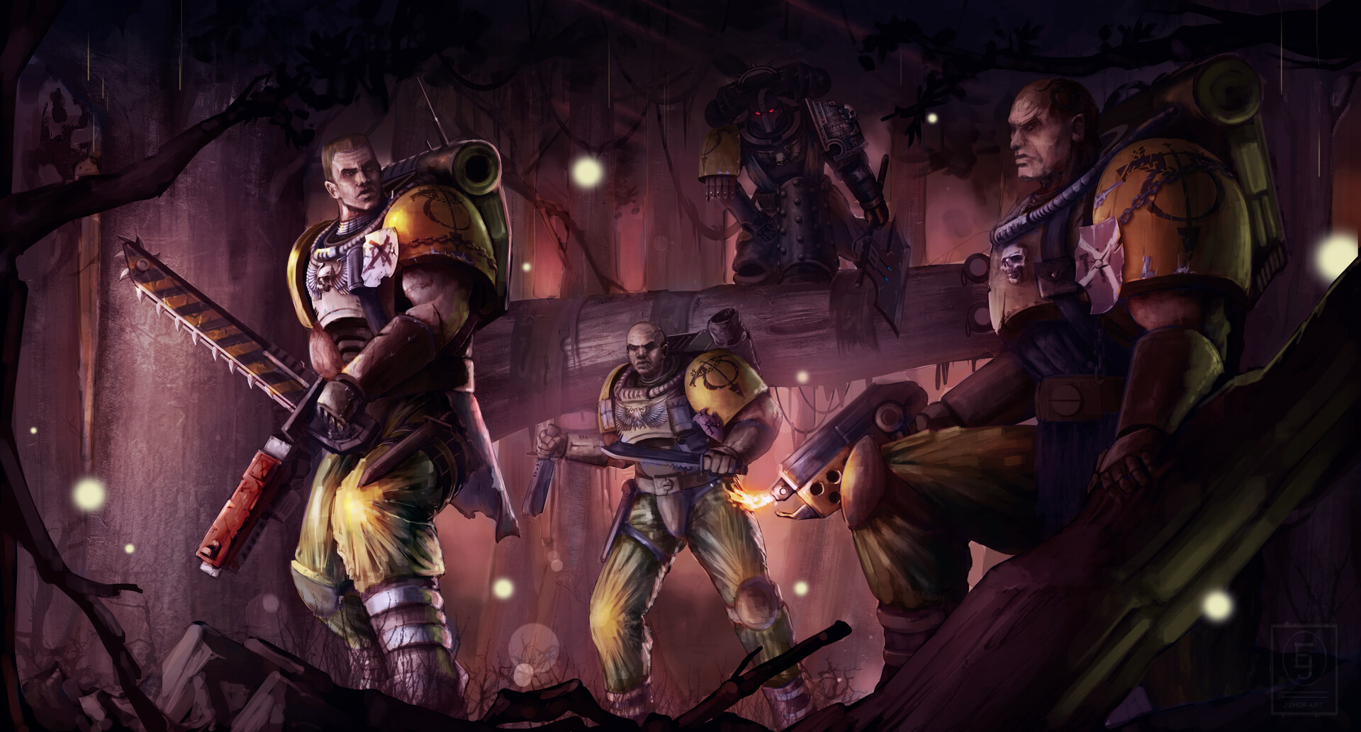 ArtStation - warhammer 40k - Scout Iron Purity training (fluff fan)