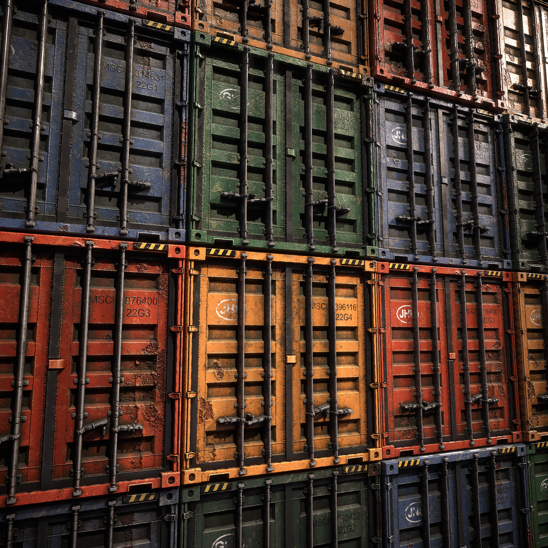 ArtStation - Shipping Container Wall – Industrial material