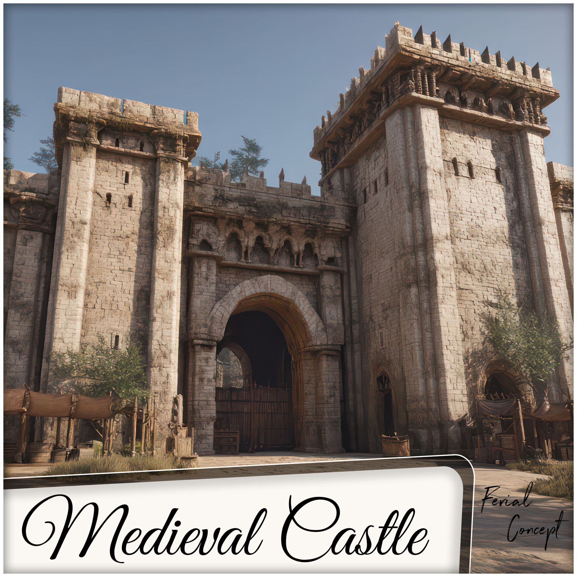 ArtStation - 🔹260 Medieval Castle - Environment Concept Reference Image ...