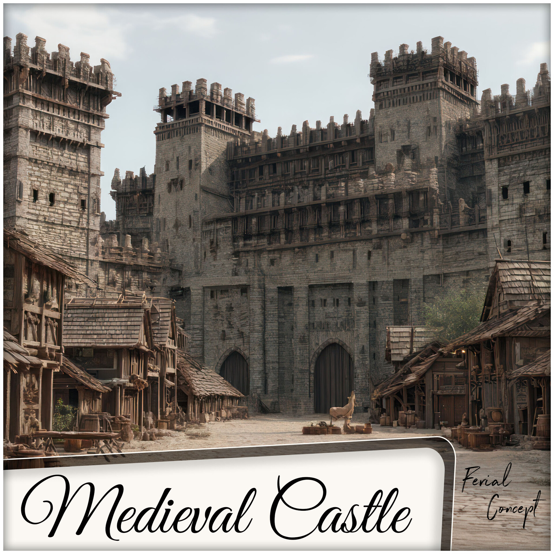 ArtStation - 🔹260 Medieval Castle - Environment Concept Reference Image ...
