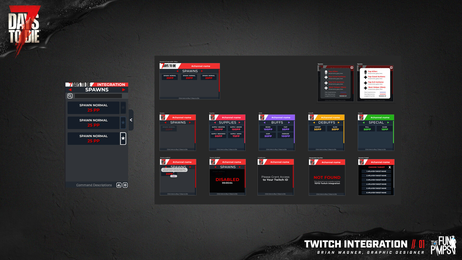 Brian Wagner Jr - Portfolio Website - [7 Days to Die] Twitch Integration