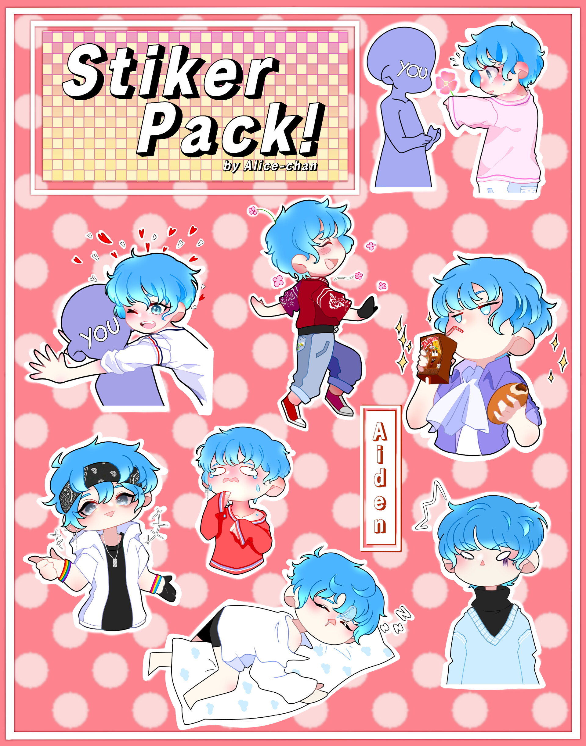 ArtStation - Sticker Pack - Blue