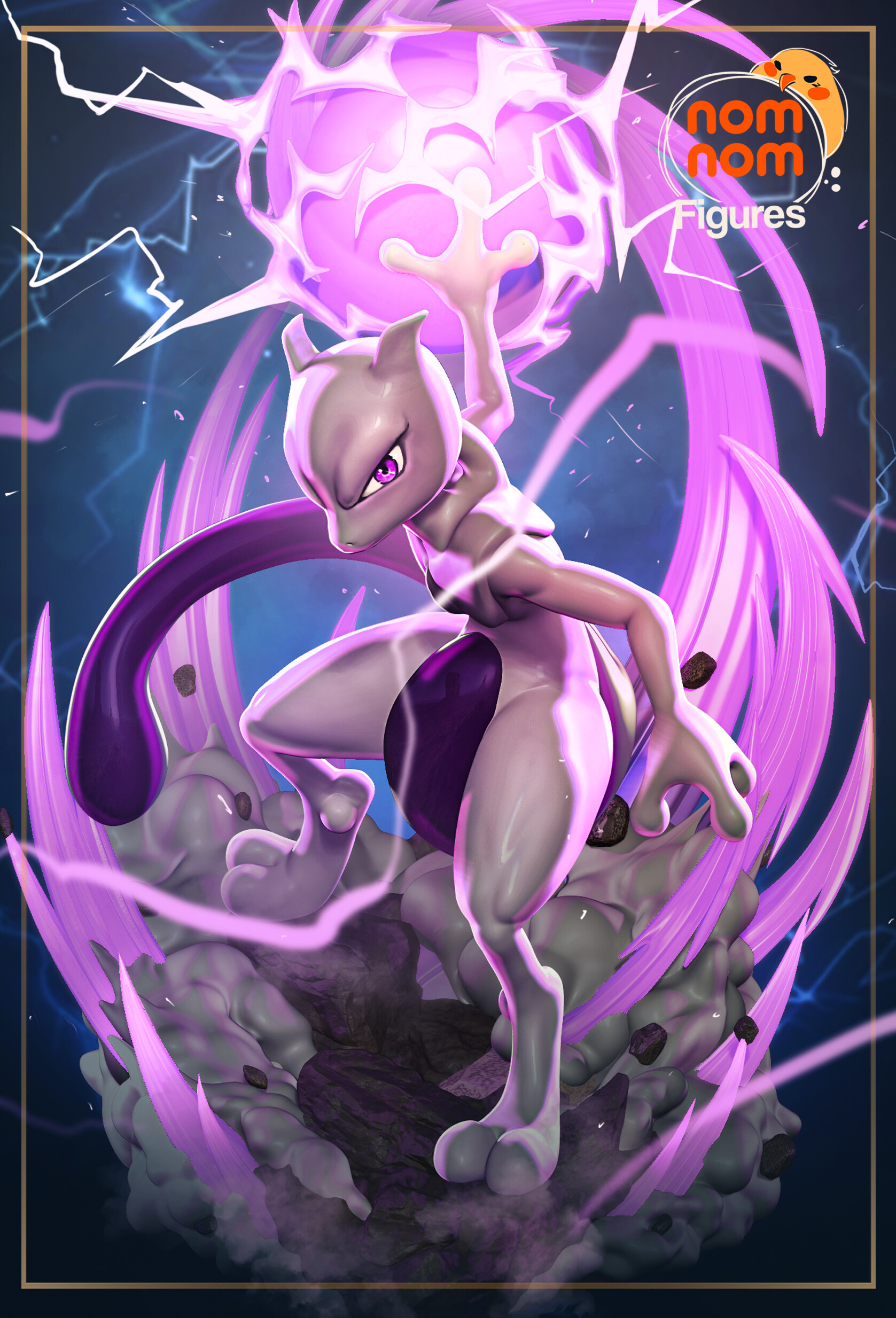 ArtStation - Mewtwo - Pokemon