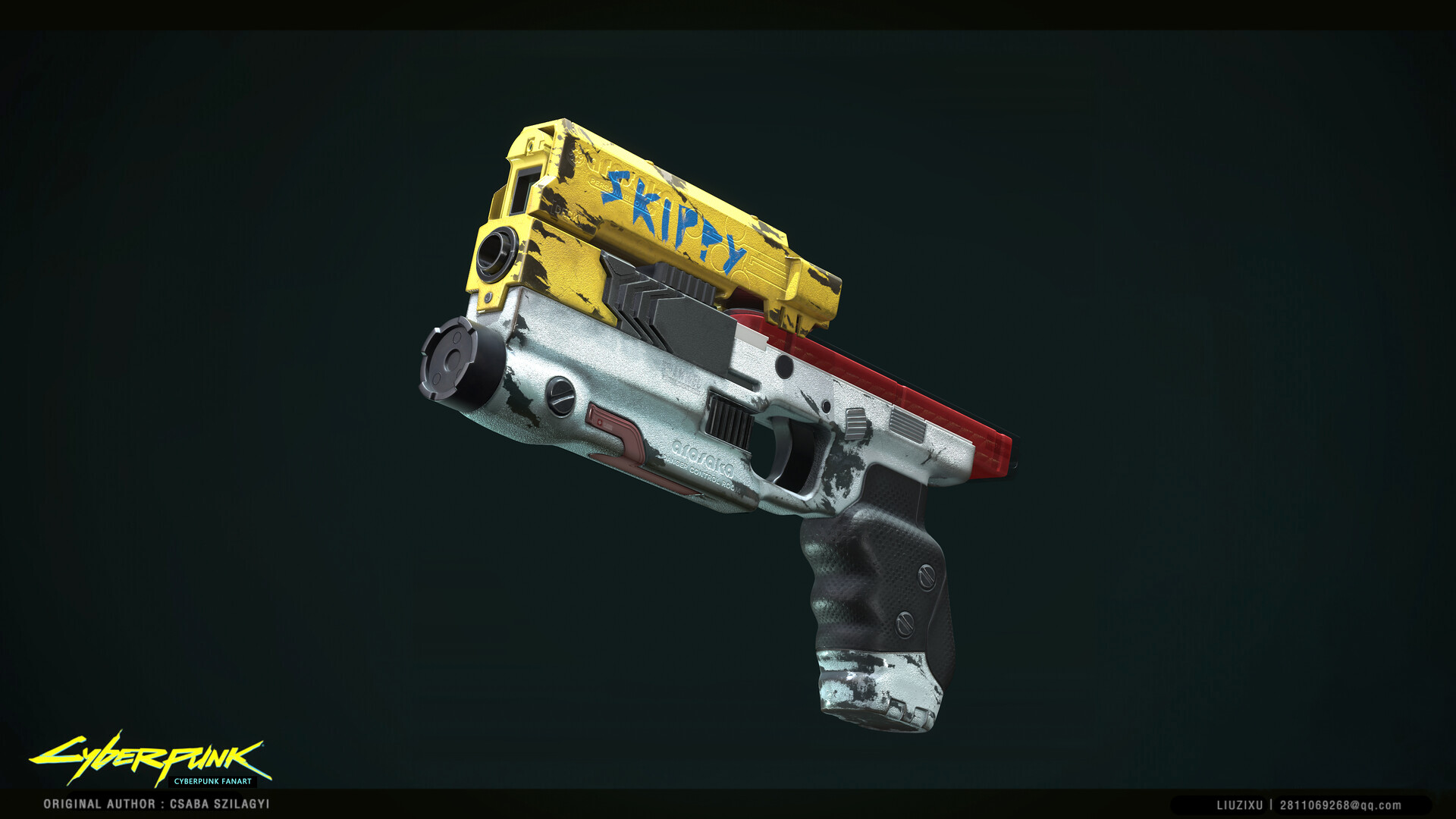 ArtStation - the gun of Cyberpunk 2077