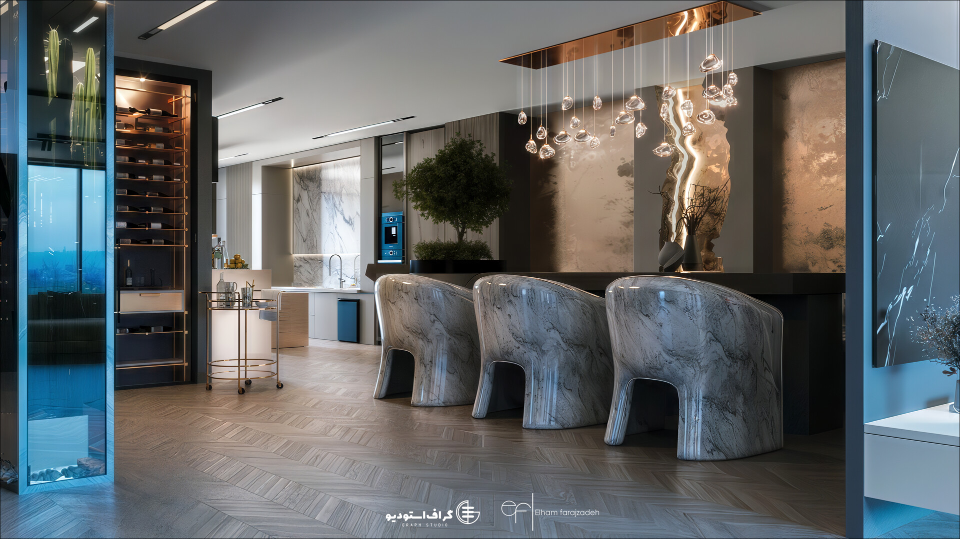 ArtStation - Modern Residential Unit – Interior Design & Visualization
